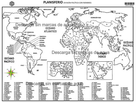 Top 80 Imagen Division Planisferio Con Nombres Viaterra Mx
