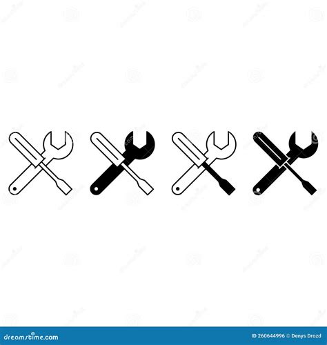 Engineering Icon Vector Set Construction Illustration Sign Collection