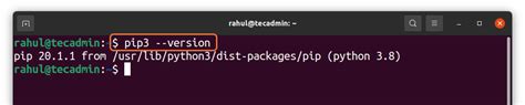 How To Install PIP In Ubuntu 20 04 TecAdmin