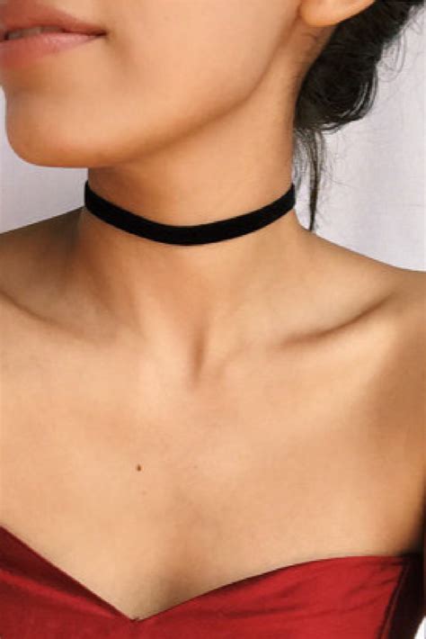 Perfect Choker Thin Black Velvet Chokerblack Velvet Chokersvelvet Chokersblack Chokerthin