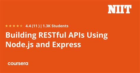 ﻿building restful apis using node js and express coursya