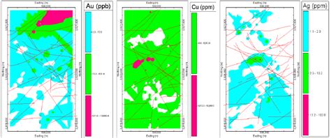 Elemental Geochemical Population Distribution Maps Based On C A Method