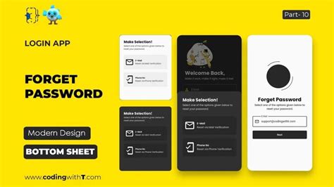 quick start flutter login app coding with t