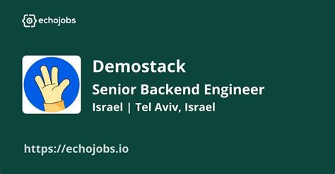demostack is hiring senior backend engineer israel tel aviv israel [gcp r react api