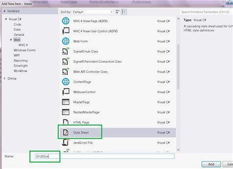 the asp mvc club step by step how to create a nested webgrid in mvc 4 in 10 minutes