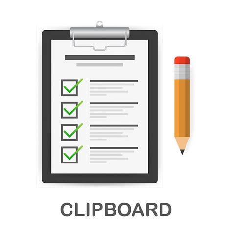 Premium Vector Clipboard With Checklist