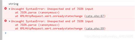 【解决】uncaught syntaxerror unexpected end of json input at json parse csdn博客