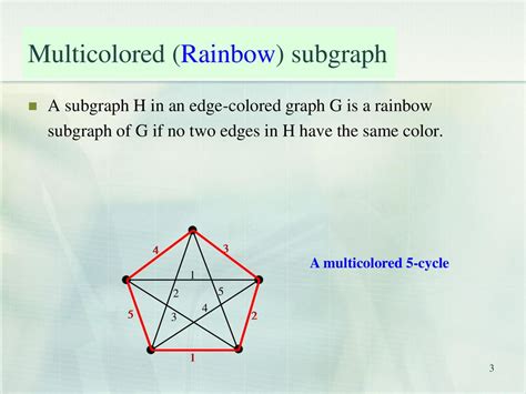 multicolored subgraphs in an edge colored complete graph ppt download