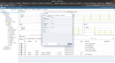 postgresql docker pgadmin4 connection refused while connecting local postgres database stack