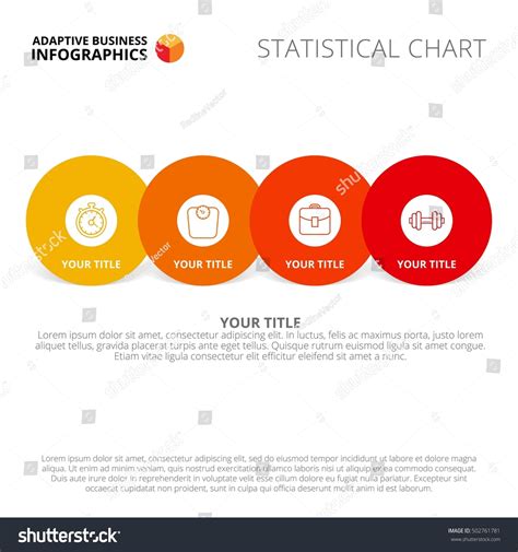 Four Overlapping Circles Slide Template Stock Vector Royalty Free