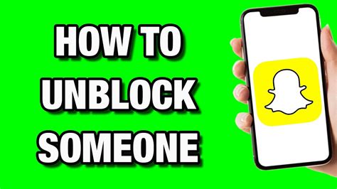 How To Unblock Someone On Snapchat Super Easy YouTube