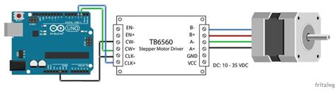 Tb6560 Stepper Motor Driver With Arduino Uno Wiring Diagram Schematic Pinout Stepper Motor