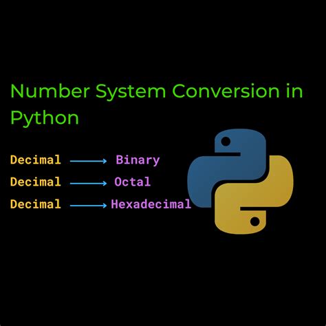 Number System Conversion In Python