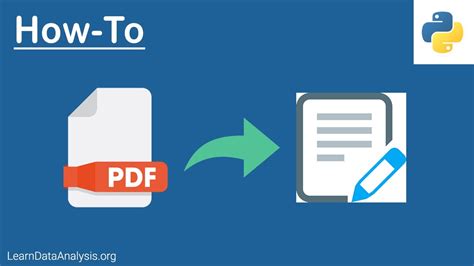 how to extract text from a pdf file using python python tutorial youtube
