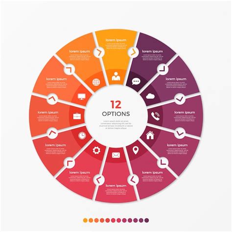 Premium Vector Circle Chart Infographic Template With Options