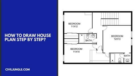 Standard Room Size How To Draw House Plan Step By Step
