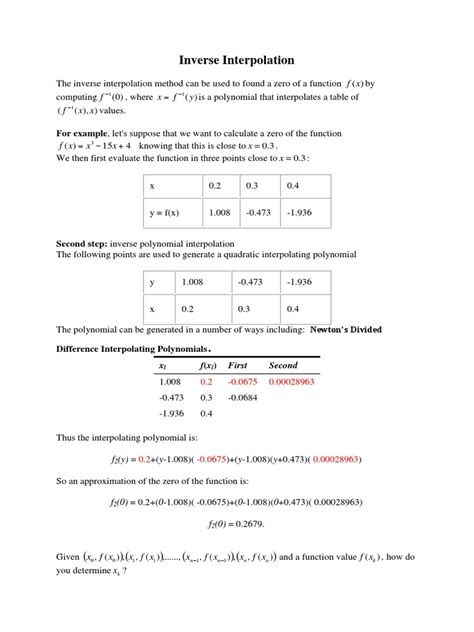 interpolation 2 pdf spline mathematics interpolation
