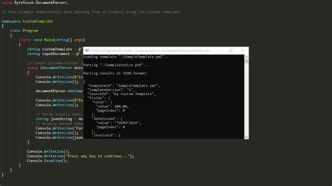document parser sdk parse invoices reports and other docs bytescout