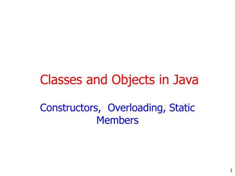ppt classes and objects in java powerpoint presentation free download id 393650