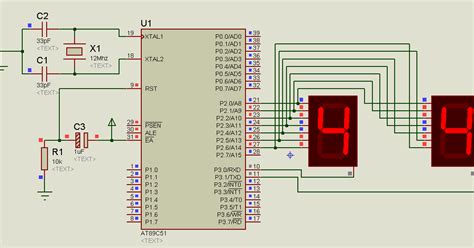 code bloges interfacing 7 segment to 8051 microcontroller
