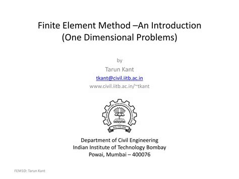 pdf finite element method an introduction one · pdf filefinite element method an