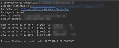 Node Js WebStorm Starts With DEBUG Mode Exit With Process Finished
