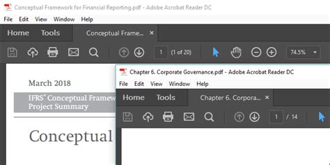 how to open files in separate windows on adobe acrobat pro standard and reader dc