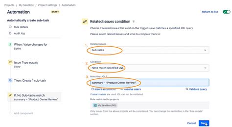 how to test the automation of sub tasks in jira and prevent duplicate sub tasks from being created