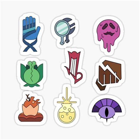 Coven Glyph Stickers The Owl House Sticker By Sharkanakronism Owl