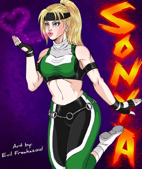 Sonya Blade By Evilfreakazoidart On Deviantart