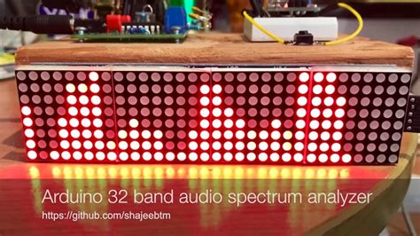 Arduino 32 Band Audio Music Spectrum Analyzer Visualizer YouTube