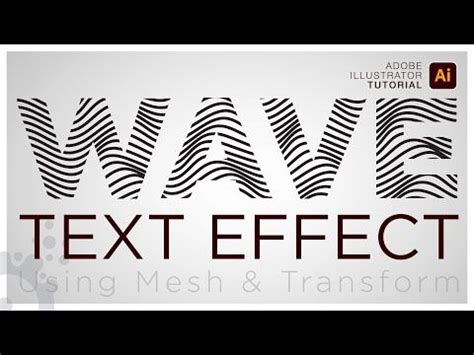 How To Create Wave Text Effect In Adobe Illustrator Illustrator