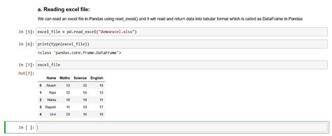 Pandas Tutorial In Python Read Csv And Excel Files Access Data
