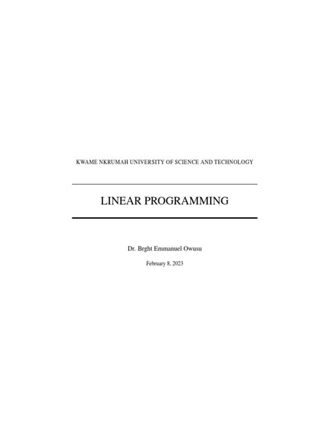 operations research pdf mathematical optimization linear programming