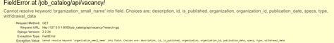 serialization cannot resolve keyword into field error while using drf model serializer and