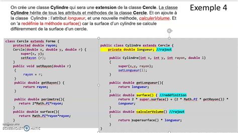 6 redéfinition et surcharge de méthode en Java YouTube