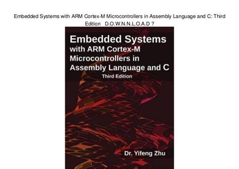 embedded systems with arm cortex m microcontrollers in assembly langu…