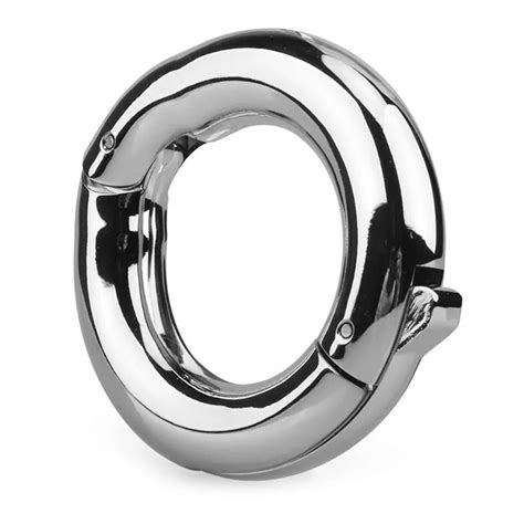 Magnetic Stainless Steel Rings Penis Cage Ball Scrotum Stretcher Testis Weight Delay Ejaculation