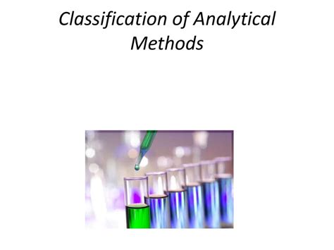 classification of analytical methods online presentation
