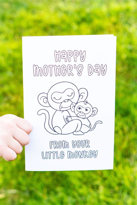 Free Printable Mothers Day Cards To Color 1 2 Mom Envy
