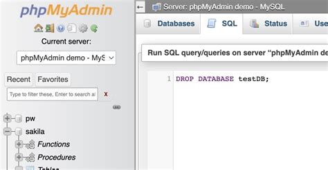 cara hapus semua tabel sekaligus di database phpmyadmin youtube