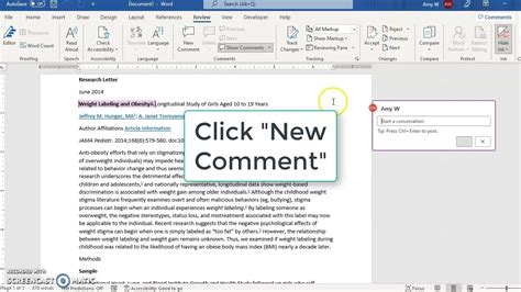 Annotate In Microsoft Word YouTube