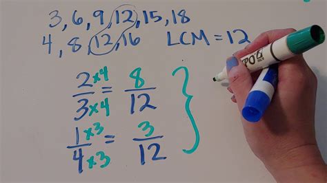 standard algorithm for adding and subtracting fractions youtube