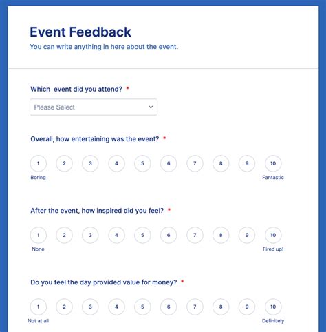 best 13 feedback form examples and templates [2023 update]