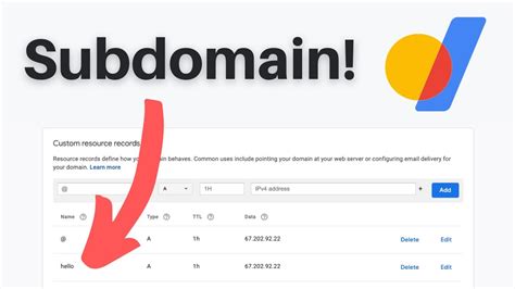 How To Create A Subdomain In Google Domains Simple Example YouTube