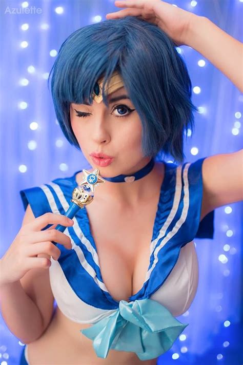 Azulette Cosplay Sailor Mercury ¿cual Es Tu Sailor Favorita Complete Photoshoot