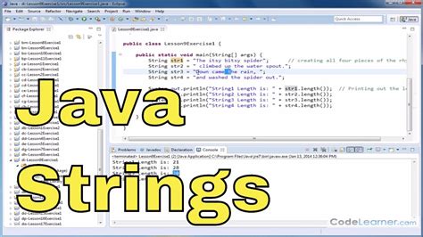 learn java exercise 09x finding string length in java youtube
