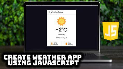 how to create a simple weather app with javascript