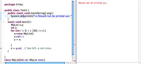 java how to set compiler options so that it rejects this program that it cannot statically