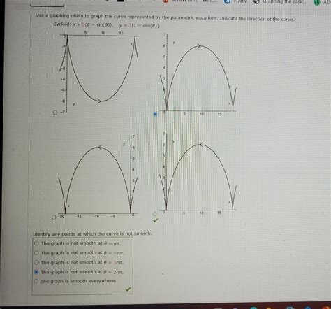 solved use a graphing utility to graph the curve represented